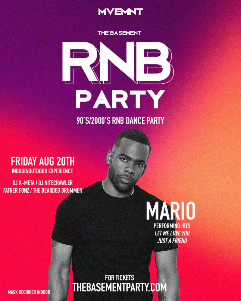MARIO at The Basement RNB Party | A 90’s/2000’s Dance Party - MVEMNT