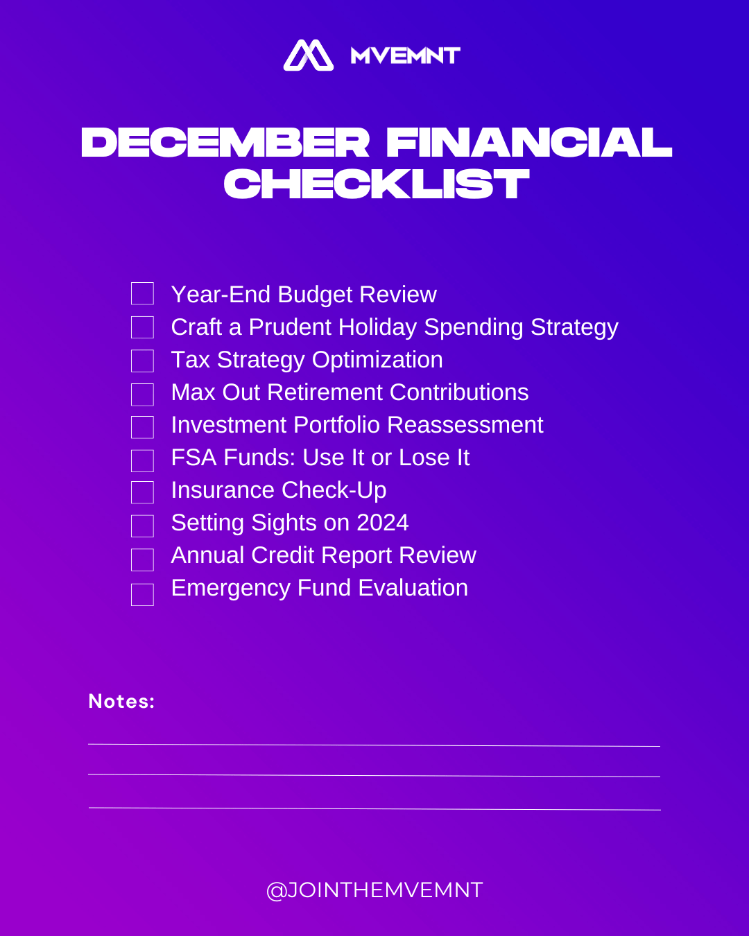 December Financial Checklist: 10 Smart Moves to Make Before the Year ...